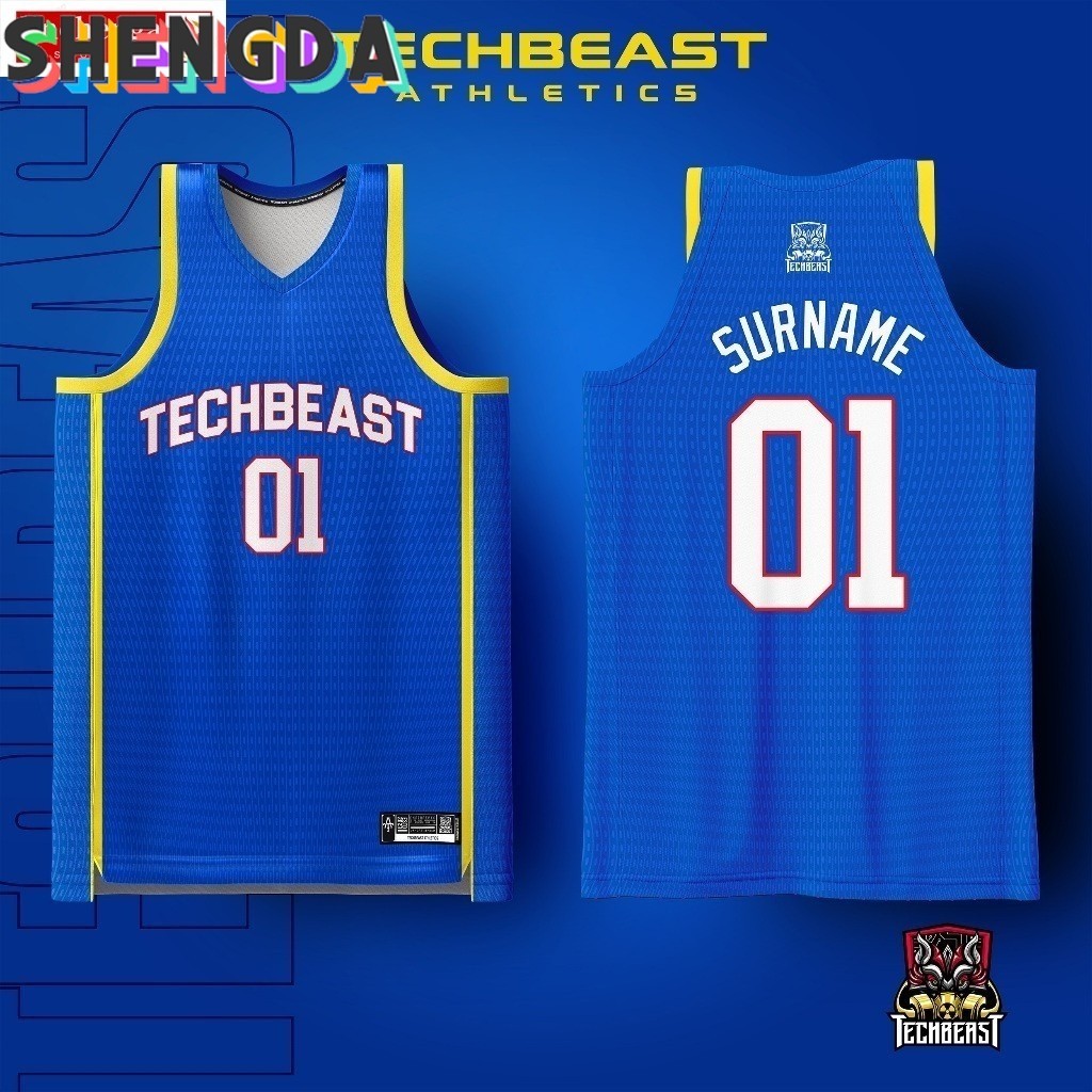 Techbeast Prime Full Sublimation Basketball Jersey ( CUSTOM NAME + NUMBER ) | Shopee Philippines