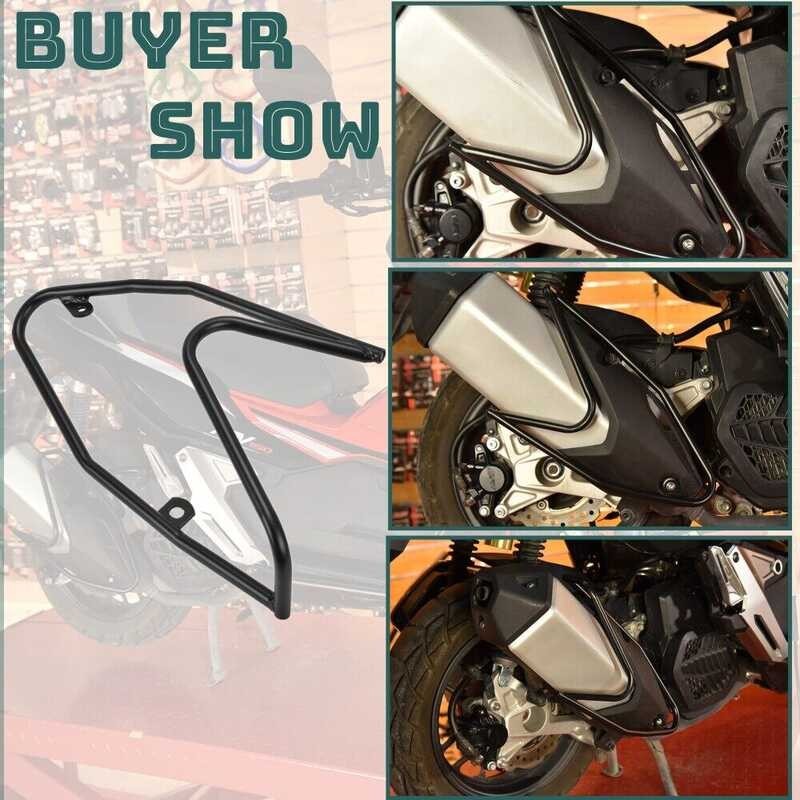LY Motorcycle ExHAuSt Muffler Pipe GuArd Protector Bumper CrASH BAr ...