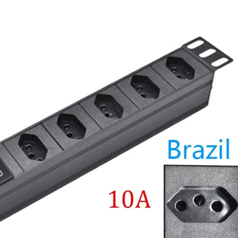 Brazil Socket PDU Power Strip Distribution Unit 2-8 Way Socket, Ampere ...