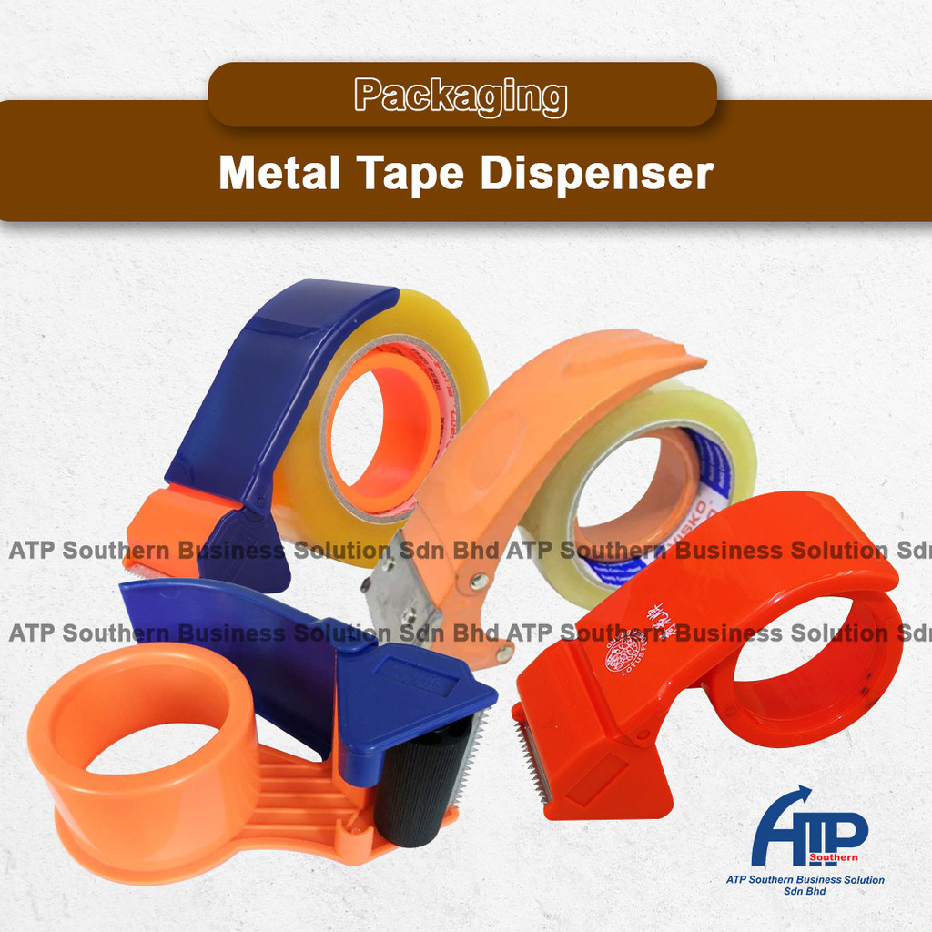 Metal Opp Tape Dispenser (2" inch 48mm Tape) OPP Tape Carton Packing Hand Held Tape Dispensor ...