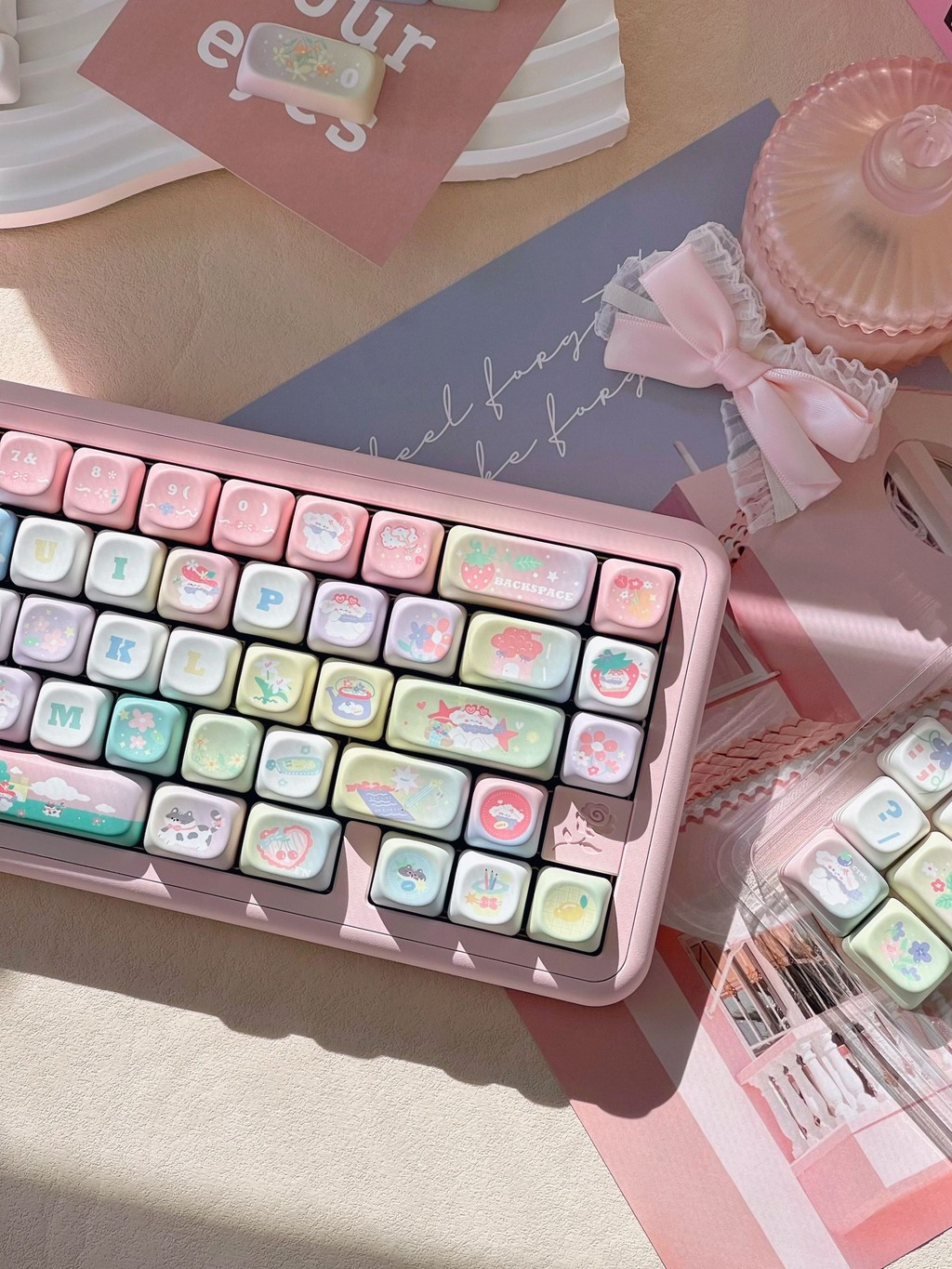Cheese Berry Ice Keycap Cherry Profile PBT Five-sided Dye Sublimation ...