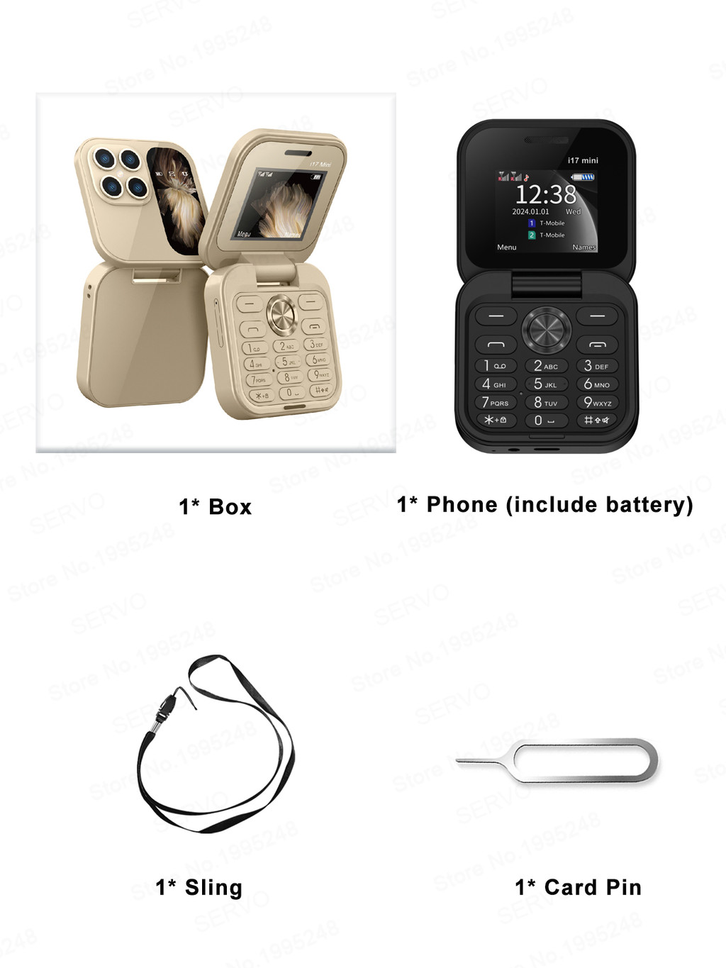 I17 Mini Foldable Small Mobile Phone 1.77-inch Screen Magic Voice 2G ...