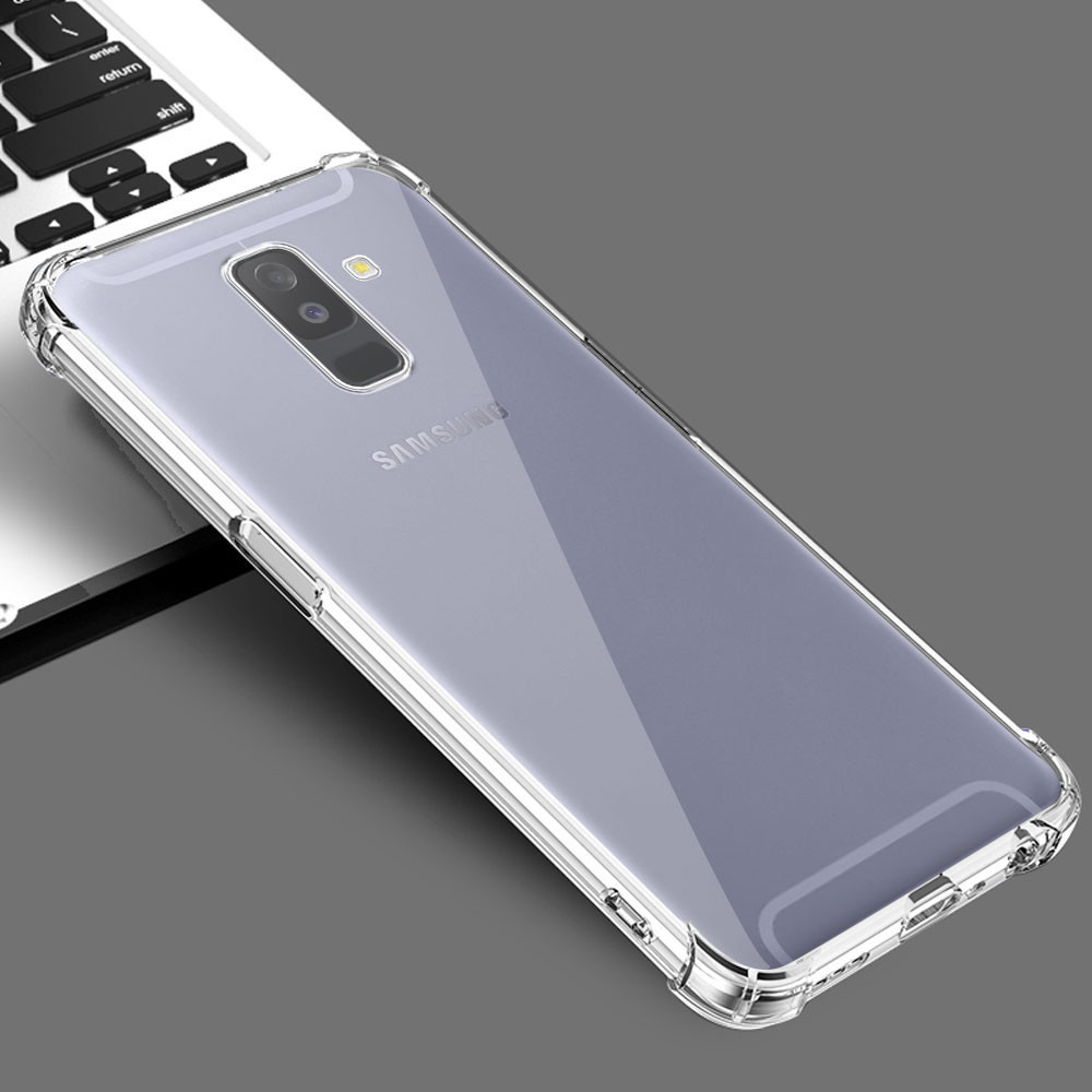 For Samsung Galaxy J8 2018 J810Y Shockproof Case Clear Silicone Soft ...