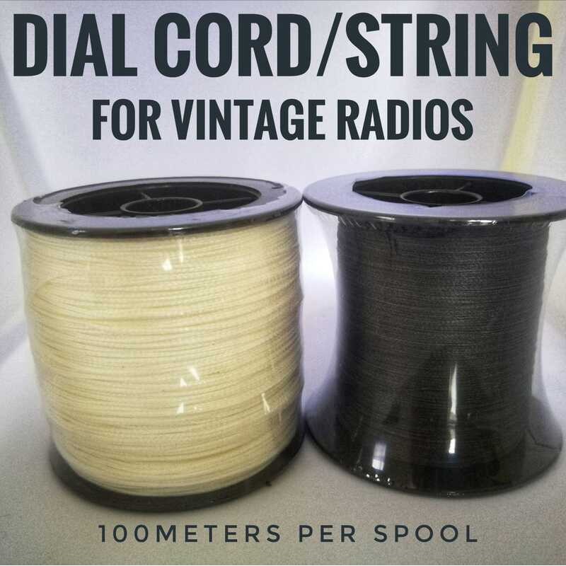 100m Dial Cord/String para sa Vintage Analog Radio AM FM Tuner ...