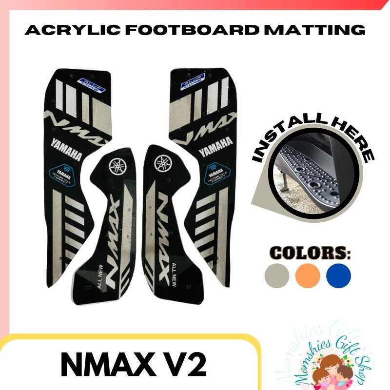 Heavy Acrylic Duty Foot Board For Yamaha NMAX V2 Anti Slip Carpet ...
