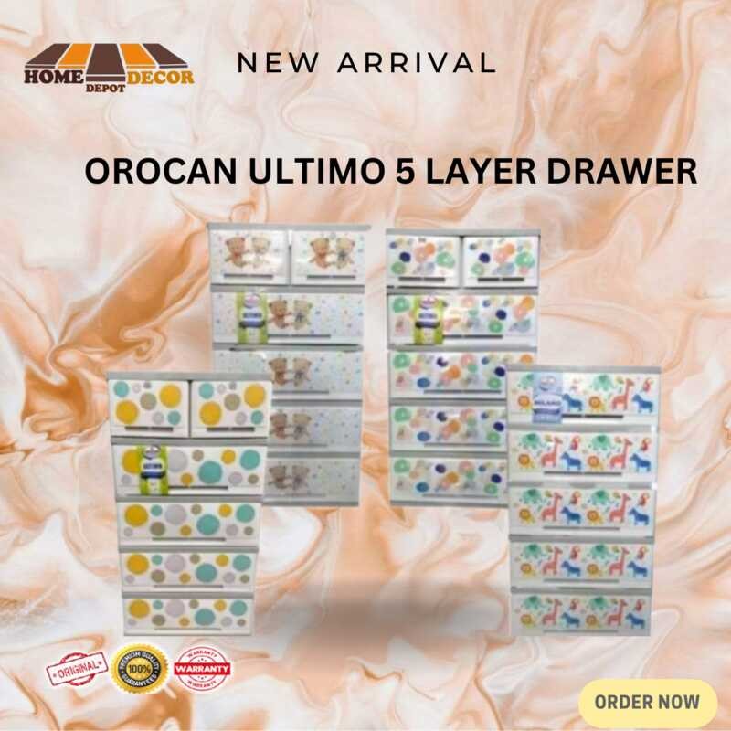 Orocan HDD Ultimo 5 Layer Caha De Oro Drawer Wardrobe | Shopee Philippines