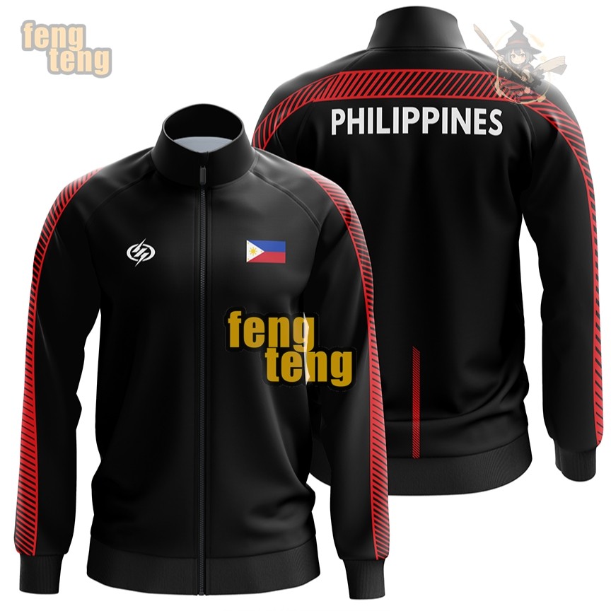 TEAM PHILIPPINES WARMER- TEAM PILIPINAS TRACKSUIT (DARK BLUE with BLUE ...