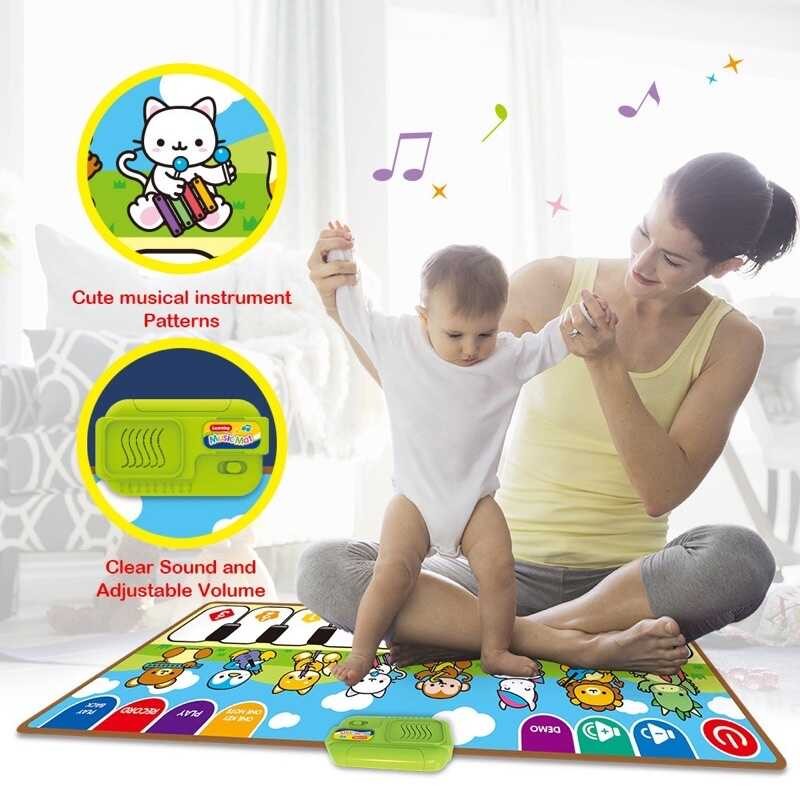 Pads Kid Music Record And Playback Musical Keyboard Toy Touch Dance ...