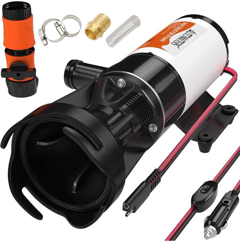 erator AUTOMATTERS RV Pump 12V DC, Trailer Water Dumping, Portable and ...