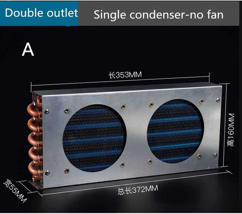 Refrigerator Condenser Radiator With Fan Small Air-Cooled Water-Cooled ...