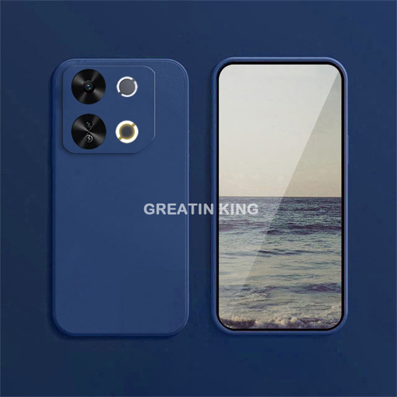 Soft Casing For Itel P65 P671L Case Solid Color Matte Soft TPU Silicone ...