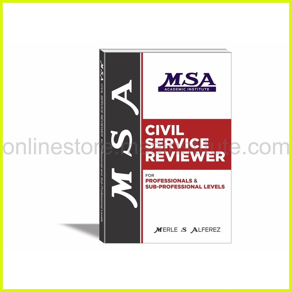 MSA Civil Service Reviewer for Professional and Sub-Professional ...