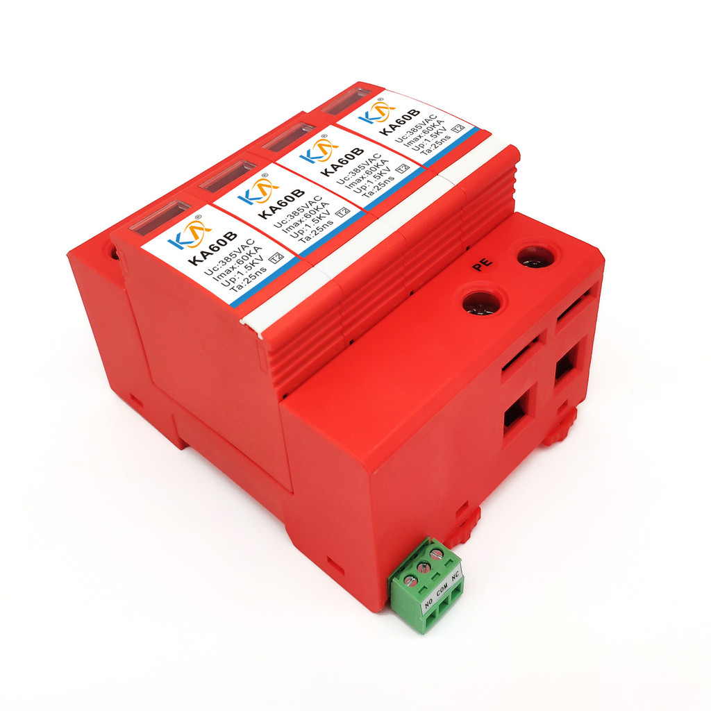 Ac Arrester 380V Surge Protector 60Ka Three-Phase Power Lighing ...