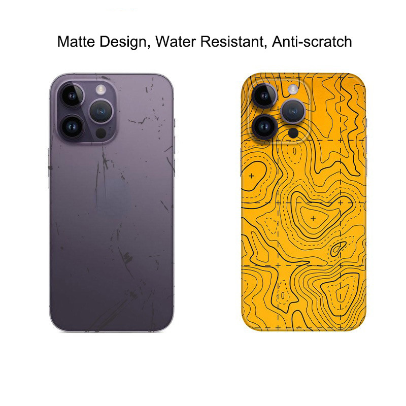 Landform Contour Design Decal Skin Compatible for iPhone 16 15 14 13 12 ...