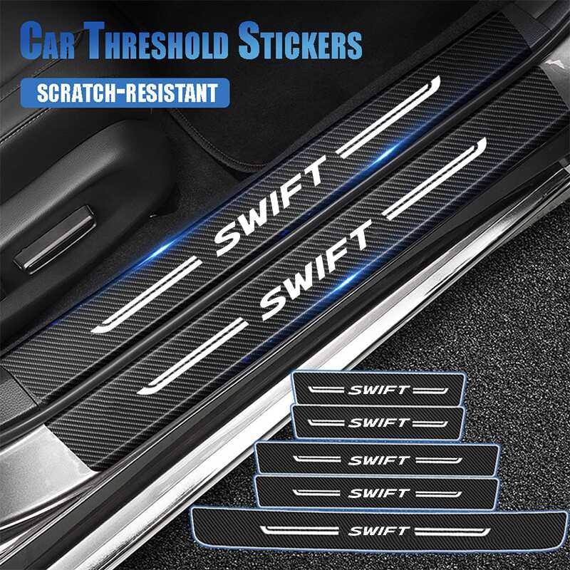 Car Front Rear Door Threshold Sill Stickers Para Sa Suzuki SWIFT 2023 ...