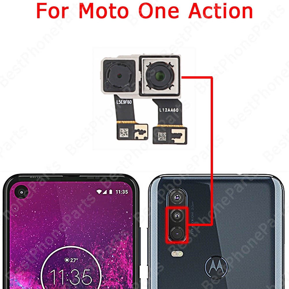 Selfie Facing Back View Camera Module For Motorola Moto One Action ...