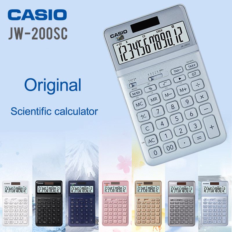 CASIO Scientific Calculator JW-200SC w/ Solar Original 12-Digit ( Free ...