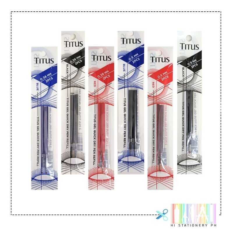 TITUS Quick Dry Gel Refill 0.5Mm 0.38Mm CWY | Shopee Philippines