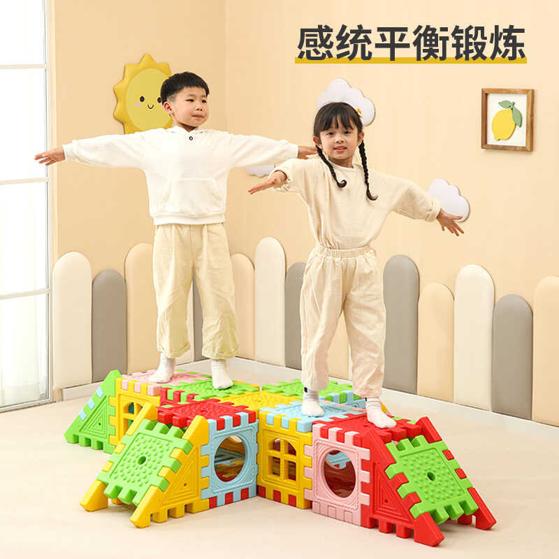 Happy 1 Multi-Play Corner Large Blocks Educational Plastic DIY Building ...