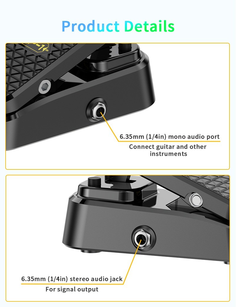 VP-1 Guitar Pedal Volume/Expression 2-in-1 Pedal No Power Supply ...