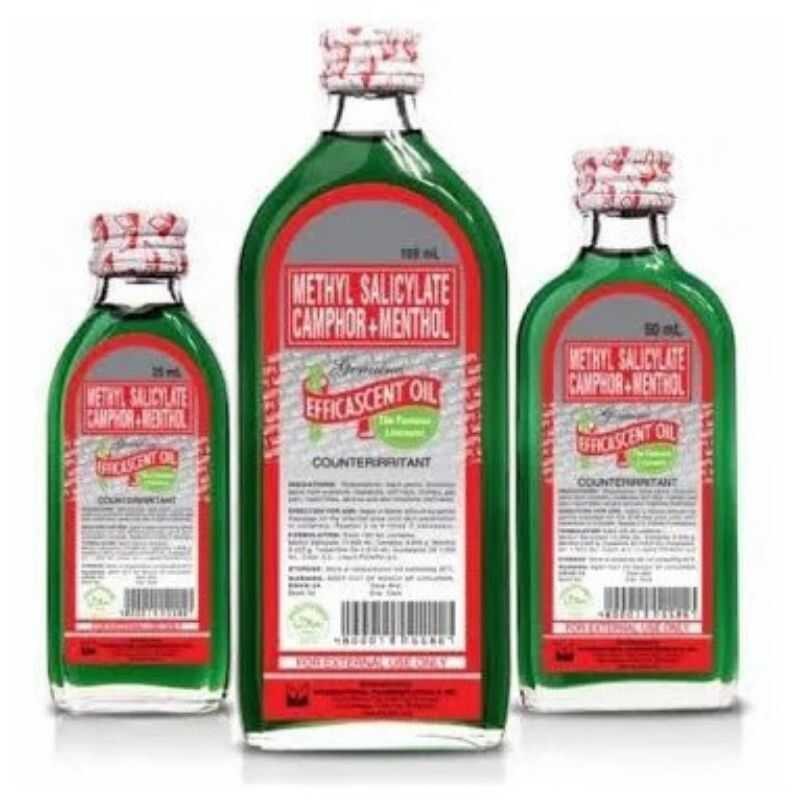 METHYL SALICYLATE CAMPHOR + MENTHOL Efficascent Oil 25-100Ml CWY XCC ...