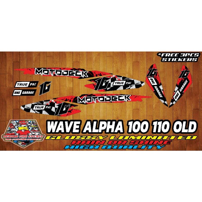 Honda Wave Alpha 100 110 old 1G/Motodeck | Shopee Philippines