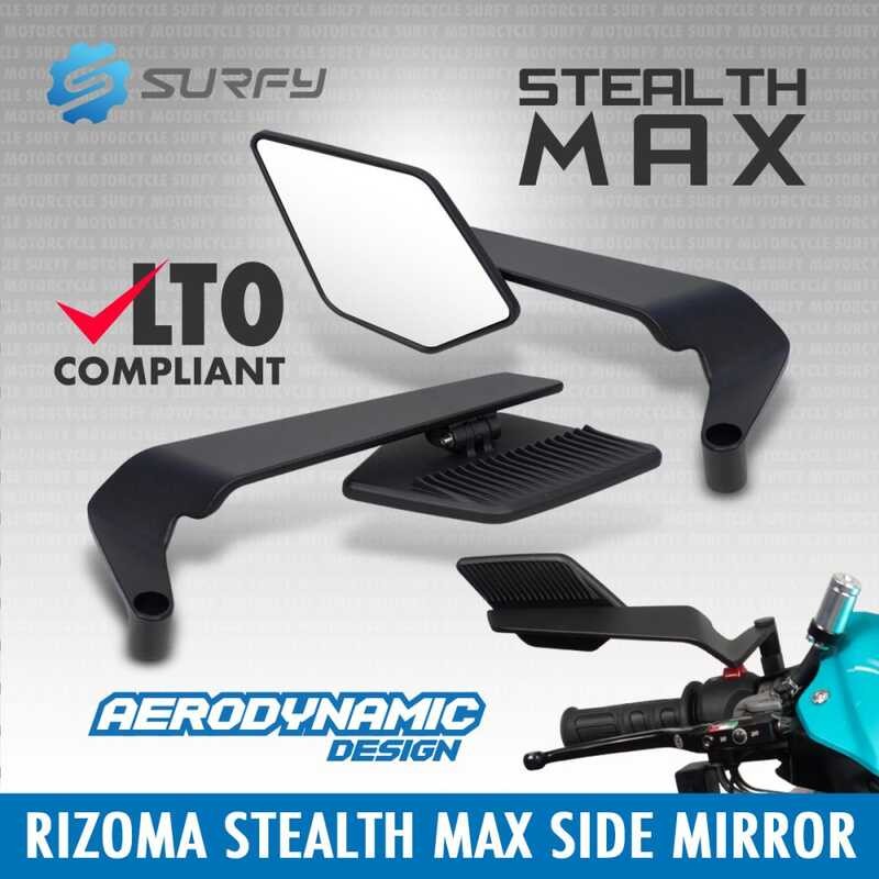 Rizoma Stealth Max Side Aerodynamic Design Foldable Mirror Universal ...