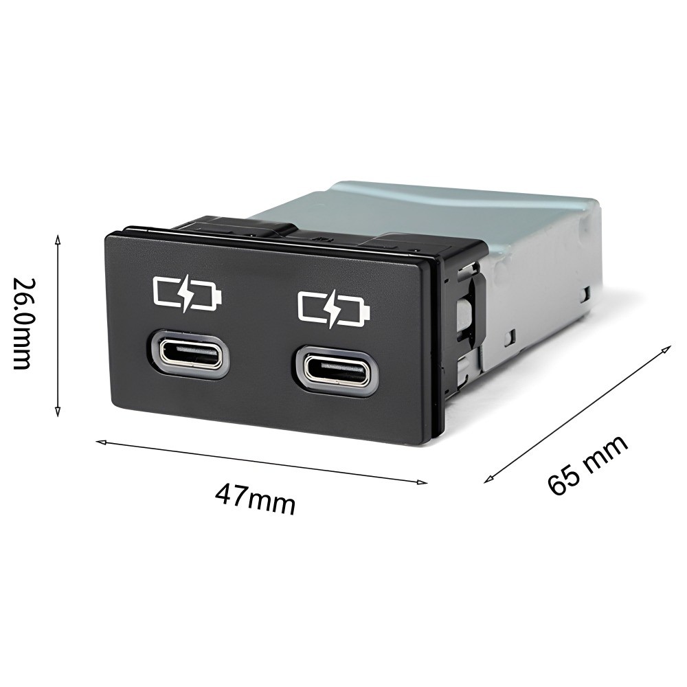 36W Type-C Quick Charger for Lexus Toyota Prodo Sienna Camry Highlander ...