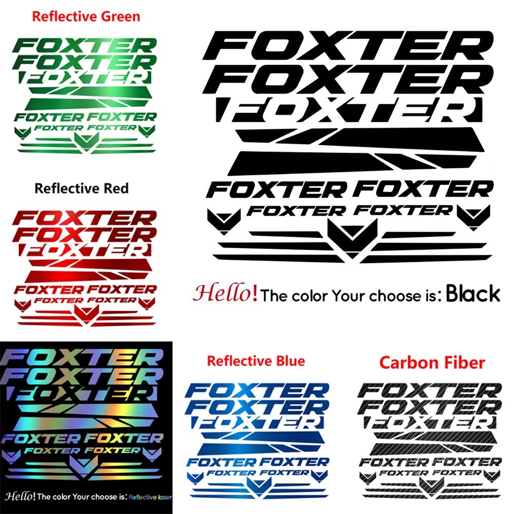 [AKUN COD] FOXTER Bike Carbon Fiber Vinyl Sticker Decal for Mountain Bike Stickers | Shopee ...