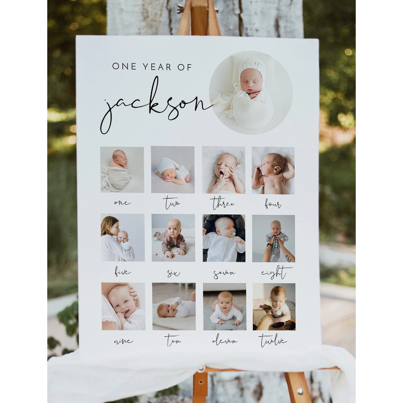 Birthday Milestone Welcome Signage Board / Christening Milestone ...