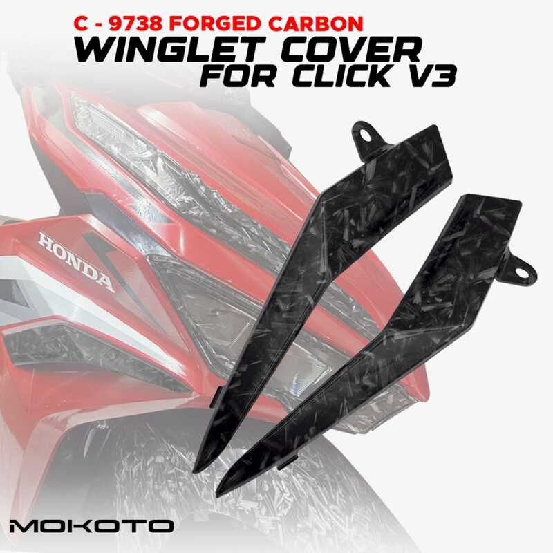 CLICK MOKOTO V3 WINGLET CARBON AND FORGED CARBON COVER SIDE GARNISH FOR ...