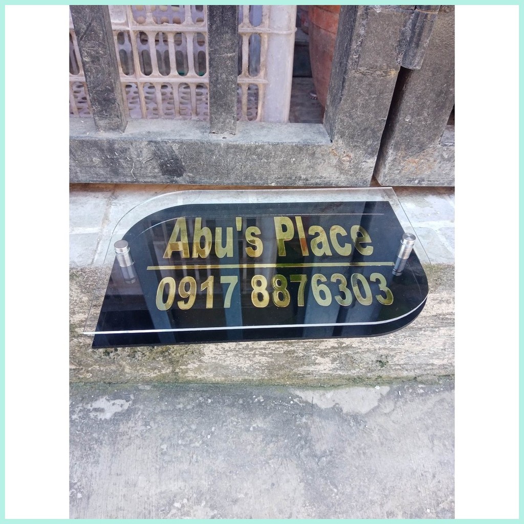 Customize House Plate Number/Signage/marker(dahon type) | Shopee ...