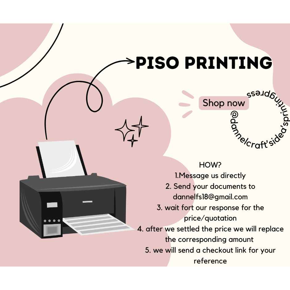 Piso Print/Printing Documents Services | Shopee Philippines