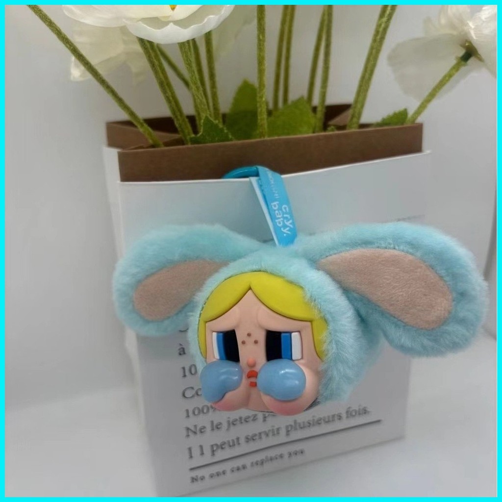 Crybaby Powerpuff Keychain Crybaby X Powerpuff Girls Vinyl Face Plush ...