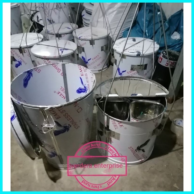 Balde ng taho soya unahan likuran complete set (PANGLAKO) stainless and ...