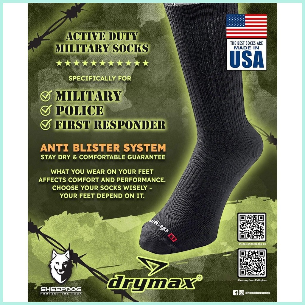 DRYMAX ACTIVE DUTY SOCKS (AVAILABLE IN M,L,XL) | Shopee Philippines