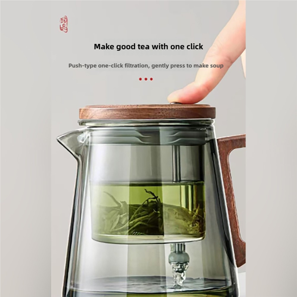 High borosilicate high-temperature resistant glass tea infuser pot for ...