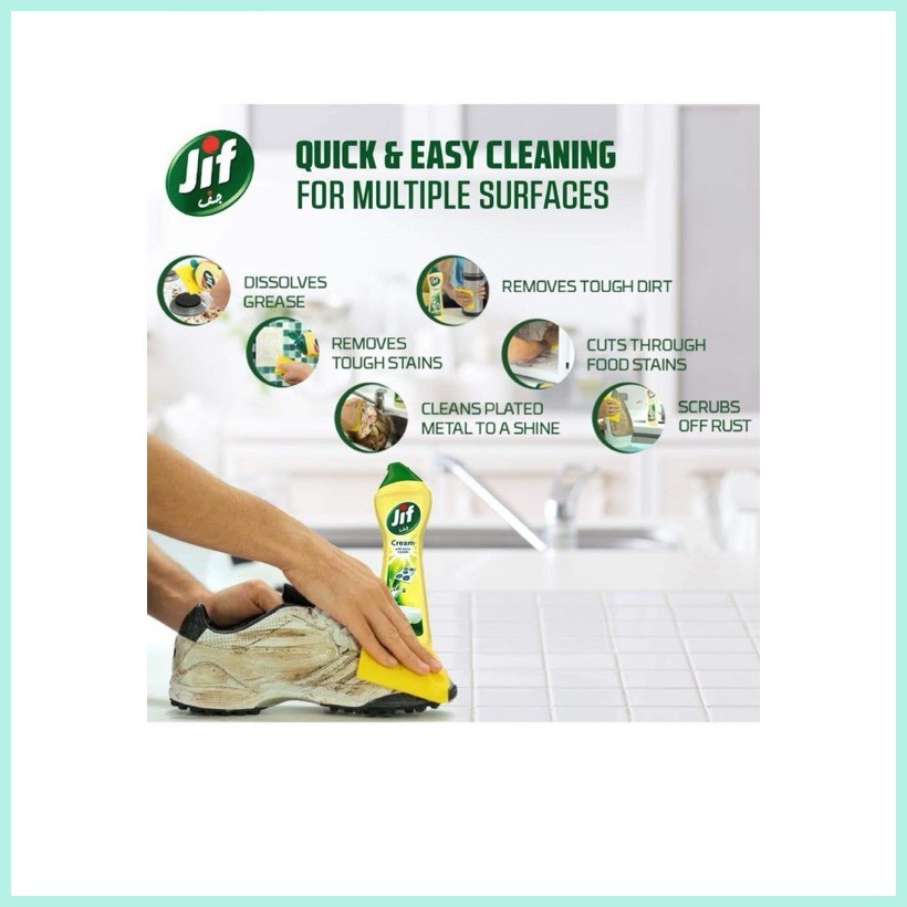 Jif Cream Liquid Cleaner (500mL & 750mL, Lemon/Original) | Shopee ...