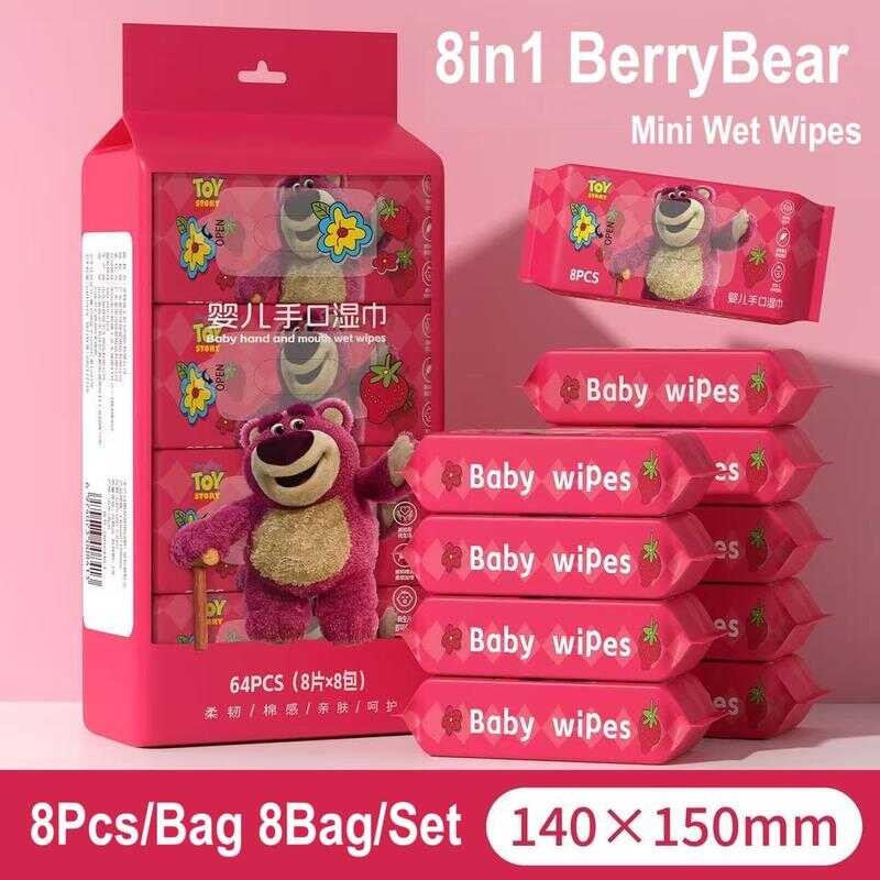 E3d 8Packs/Set Mini Baby Wipes Multipurpose Wipe Portable Outdoor ...