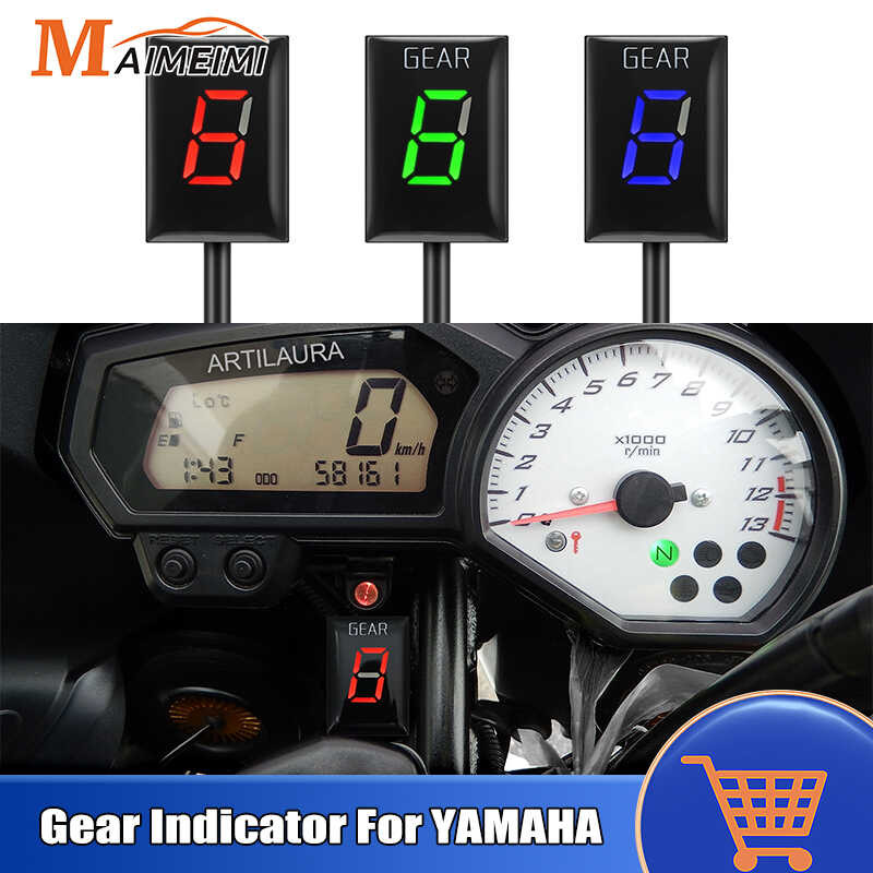 Motorcycle Gear Indicator For YAMAHA Yzf-R6 R1 Tdm900 Xj6 Fz6 Fazer ...