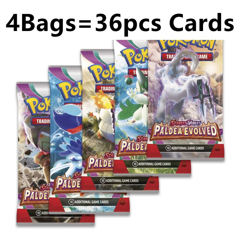 36Pcs/lot English Version Anime Pokemon Card Scarlet Violet Shining ...