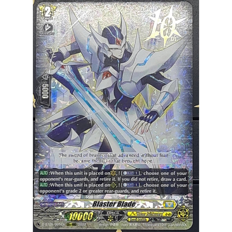 in stock Blaster Blade (D-BT05/005EN RRR) - Cardfight!! Vanguard OverDress [DBT05] | Shopee ...