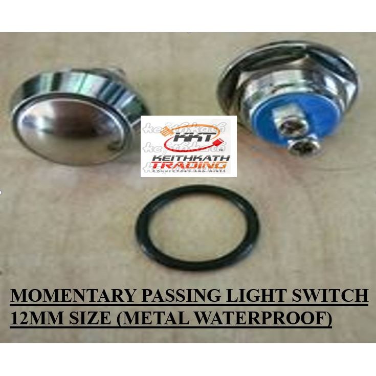 in stock Push Button Momentary Passing Light Switch-Metal Waterproof ...