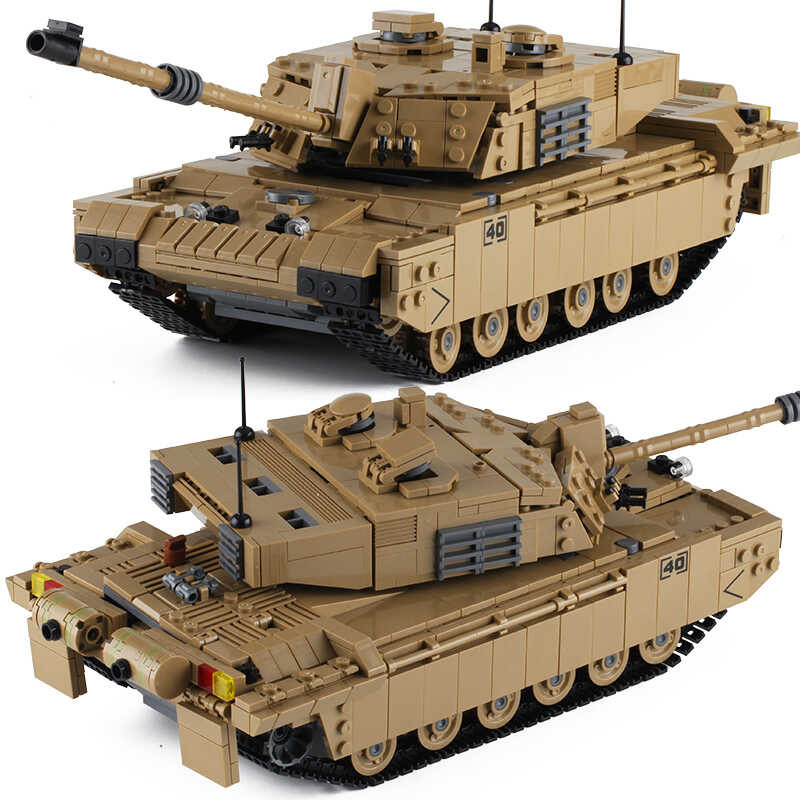1441Pcs Challenger 2 Main Battle Tank Building Bloc Model Educational ...