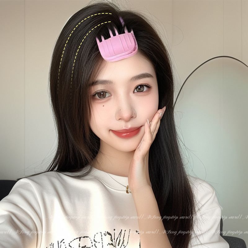 Fluffy Hair Hairstyle Clip Fluffy Artifact Clip on The Top of The Head ...