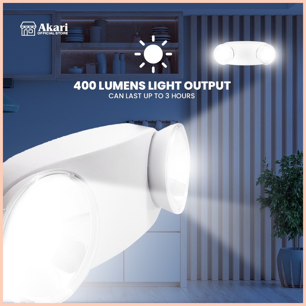 ∇ Akari Handy Rechargeable LED Emergency Light (AEL-7013) | Shopee ...