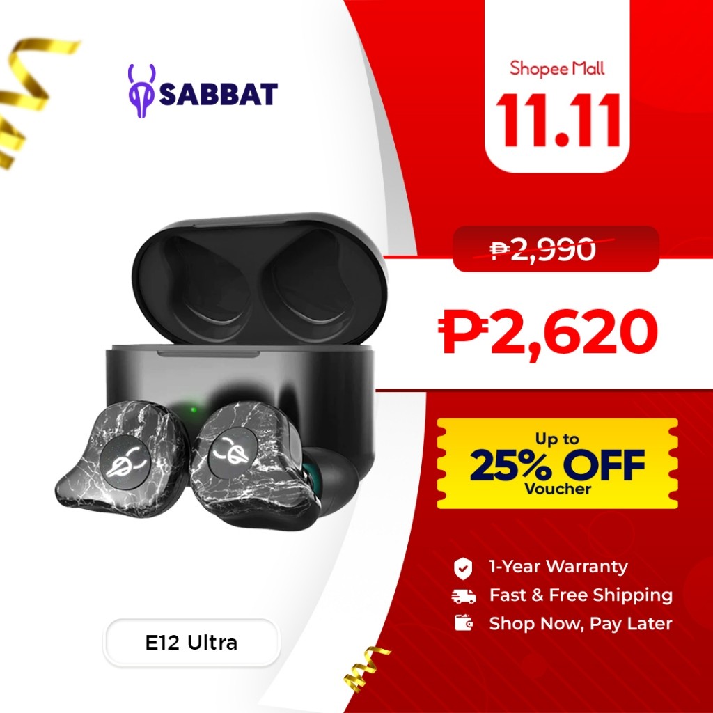 Sabbat E12 Ultra Marble Series (Advanced Stone) TWS Earphones Qualcomm Bluetooth 5.2 | Shopee ...