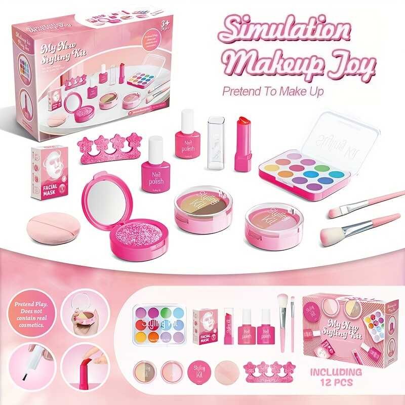 2Cb 12 Piece Fake Set With Color Palette, Lipstick, Nail Polish ...