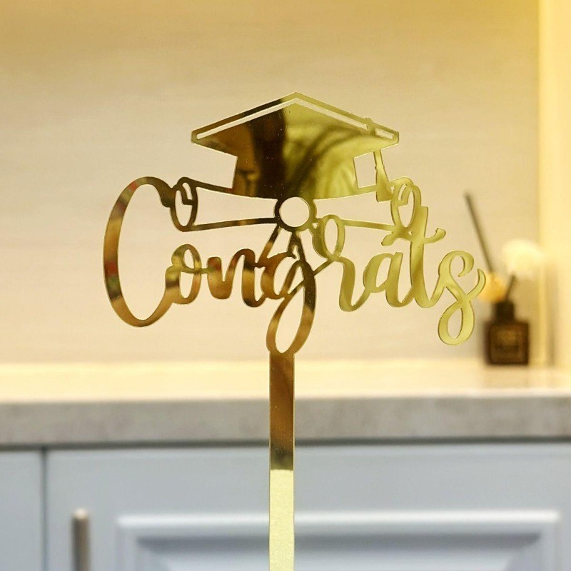 10Pcs Congrats topper Graduation Season Happy Graduation Cake Topper ...