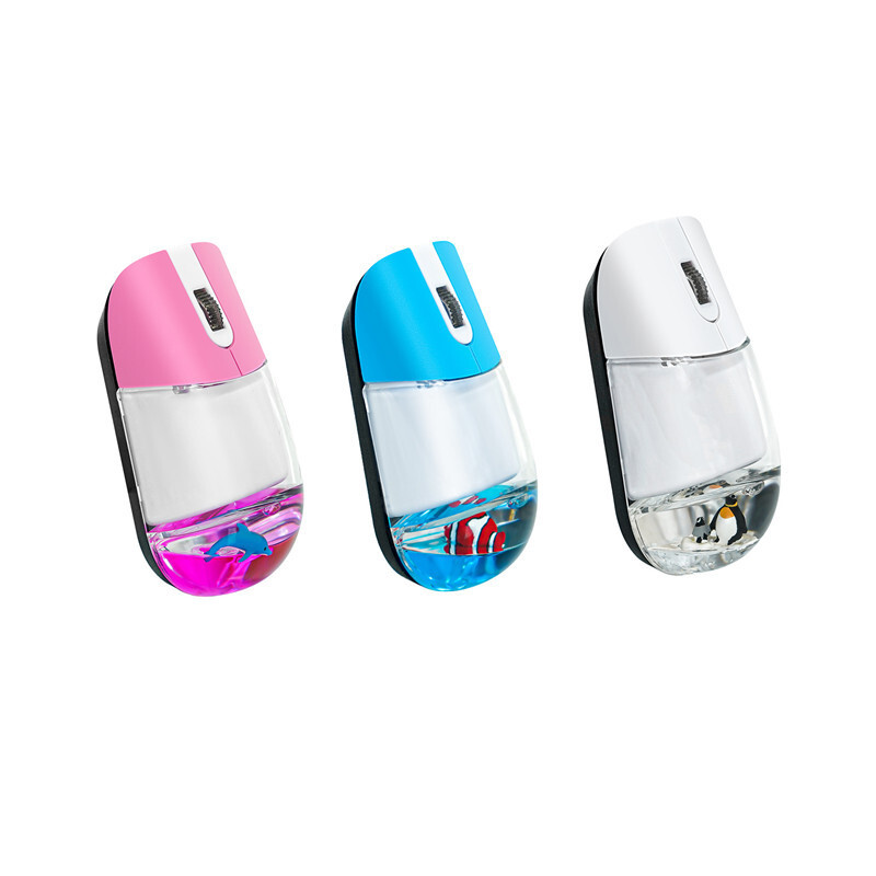 2.4G Cute Ocean Creatures Wireless Mouse Creative Floating Animals ...